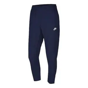 Nike Solid Color Running Breathable Knit Sports Pants/trousers/joggers Deep Navy Blue - Dark