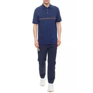 Gucci Logo-embroidered Polo Shirt - Navy