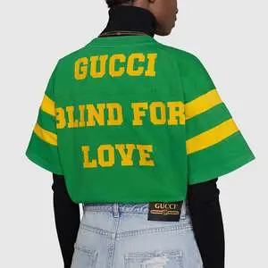 Gucci Ss21 1921 Series Alphabet Print Casual Short Sleeve - Green