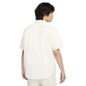 Nike Short Sleeve Seersucker Button-down Shirt Asia Sizing 'phantom
