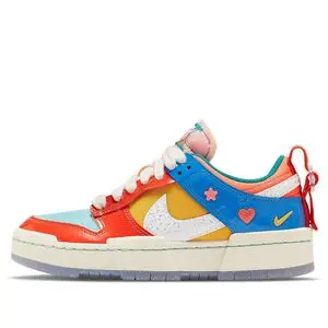 Nike Dunk Low Disrupt Sneakers - Orange/blue/red