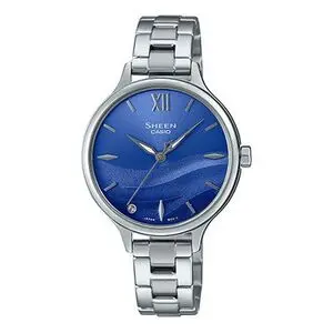 Casio Sheen Series Sea Wave Watch With Gradient Blue Sapphire Crystal - Default Color