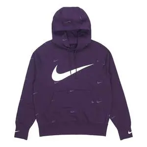 Nike Swoosh Pullover Hoodie - Purple