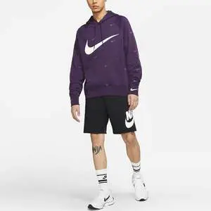 Nike Swoosh Pullover Hoodie - Purple