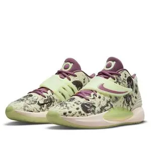 Nike Kd 14 Ep "surrealism" High Top Sneakers - Yellow/white/red