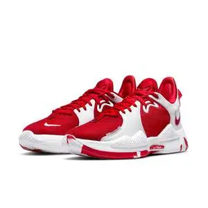 Nike Pg Tb Low Top Basketball Sneakers - Red/white