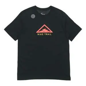 Nike Dri-fit Trail Logo Graphic T-shirt - Black