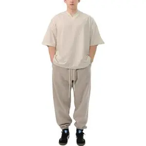 Fear Of God V-neck - Silver Cloud