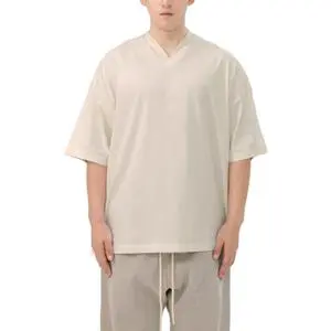 Fear Of God V-neck - Silver Cloud