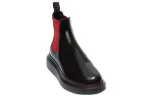 Alexander McQueen Hybrid Chelsea Boot - Black/red