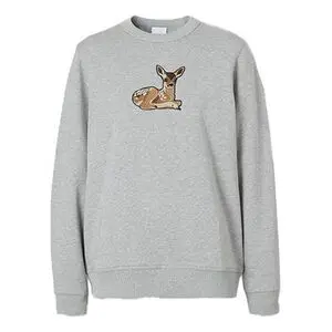 Burberry Deer Pattern Cotton Sweatshirt