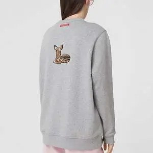 Burberry Deer Pattern Cotton Sweatshirt - Grey
