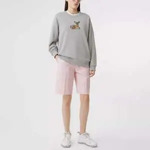 Burberry Deer Pattern Cotton Sweatshirt - Grey