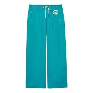 Gucci Neoprene Pants With Interlocking G - Light Blue