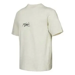 JORDAN Flight Essentials Logo Sports Short Sleeve /white - Creamy