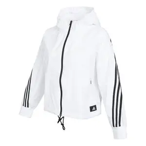 Adidas Future Icons Woven Windbreaker - White/black