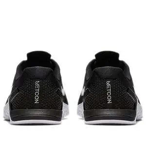 Nike Metcon 4 Metallic Silver Athletic Training Sneakers - Black