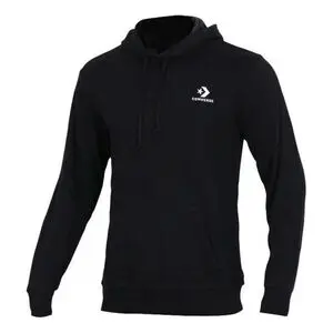 CONVERSE Star Chevron Embroidered Pullover Hoodie - Black