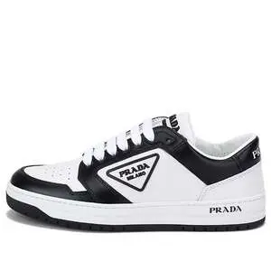 Prada District Leather Sneakers - White/black