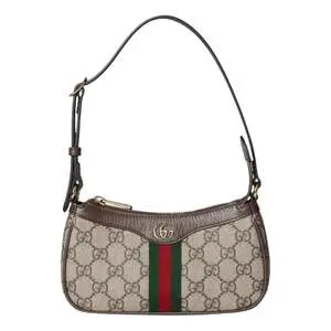 Gucci Mini Ophidia Shoulder Bag In Gg Monogram Fabric - Multi-color