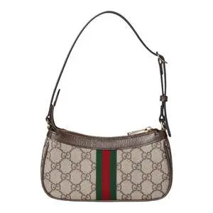 Gucci Mini Ophidia Shoulder Bag In Gg Monogram Fabric
