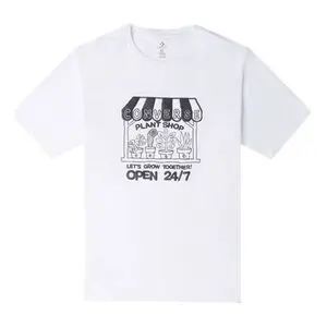 CONVERSE Grow Together Plant Shop T-shirt Asia Sizing - White