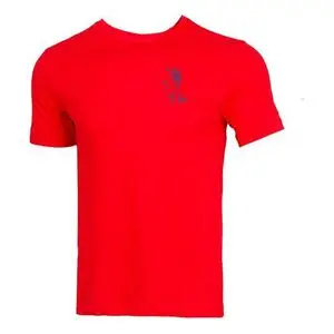 Nike Back Basketball Graffiti Printing Short Sleeve - Red