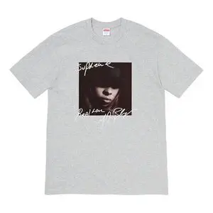 Supreme Fw19 Week 1 Mary J. Blige Tee Character Short Sleeve Gray - Grey