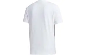 Adidas Neo X Yellow Crossover Logo Printing Round Neck Short Sleeve - White