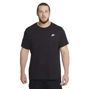 Nike Embroidered Small Round Neck Short Sleeve - Black