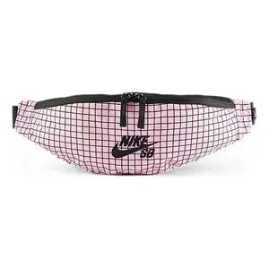 Nike Heritage Print Waistpack Fanny Pack - Black Pink