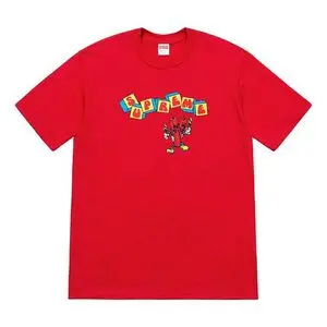 Supreme Ss19 Dynamite Tee Printing Short Sleeve - Red