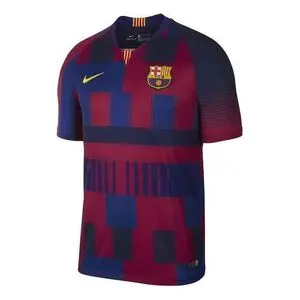 Nike Fc Barcelona 20th Anniversary Home Stadium Soccer Jersey - Red/blue
