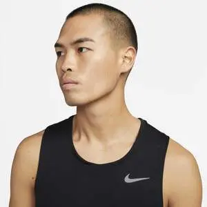 Nike Dri-fit Miler Running Tank - Black