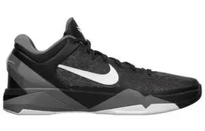 Nike Zoom Kobe 7 System Basketball Sneakers - Black/gray