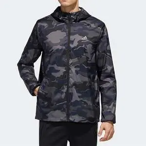 Adidas Camouflage Hooded Track Jacket