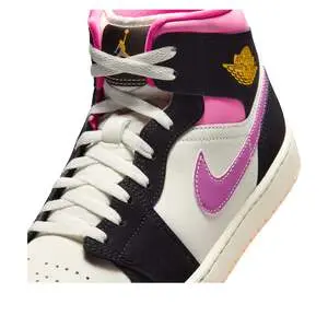 JORDAN 1 Mid Se "world Tour" Sneakers - Black/sail/pinksicle