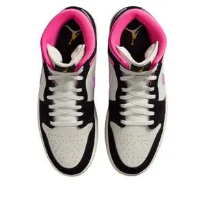 JORDAN 1 Mid Se "world Tour" Sneakers - Black/sail/pinksicle