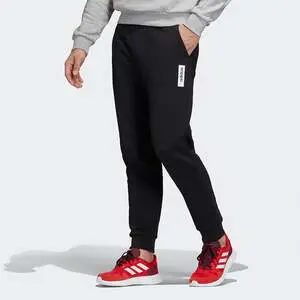 Adidas Bb Tp Logo Print Foot Sport Trousers - Black