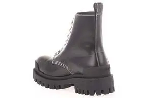 Balenciaga Strike Lace Up Boots - Black/white