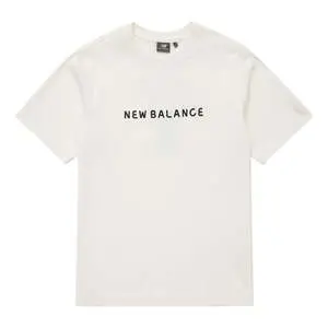 NEW BALANCE Logo T-shirt - White/black
