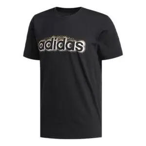 Adidas Sports Training Round Neck Foil Graphic Tee - Black