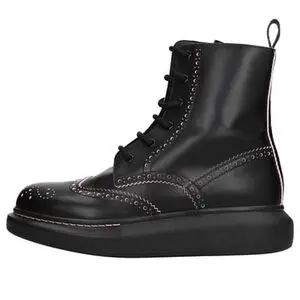 Alexander McQueen Hybrid Lace Up Ankle Boots