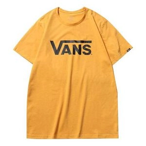 VANS Classic Logo Casual Sports Printing Short Sleeve Couple Style - Yellow