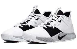 Nike Pg 3 "moon Surface" Sneakers - White/black/wolf Grey