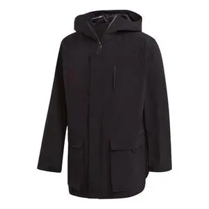 Adidas Y-3 Casual Hooded Windproof Jacket - Black