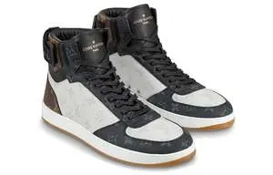 LOUIS VUITTON Rivoli Sneaker Boots 'patched White Monogram