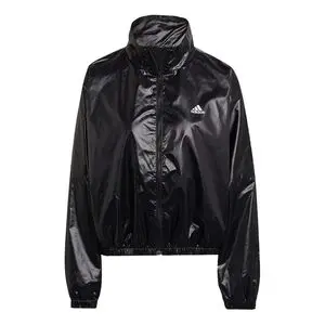 Adidas Glossy Logo Print Track Jacket