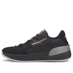 PUMA Clyde Hardwood Metallic Basketball Sneakers - Black