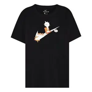 Nike As Nsw Tee Shoe Swoosh Short Sleeve - Black